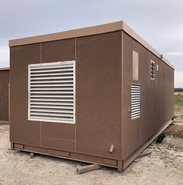 2000 11.5 x 30 Lightweight metal framed communication building with ...