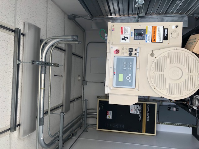 2000 11.5 x 30 Lightweight metal framed communication building with ...